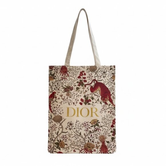 GWP | Bags | Christian Dior Tiger Animal Print Tote Limited Edition Gwp ...